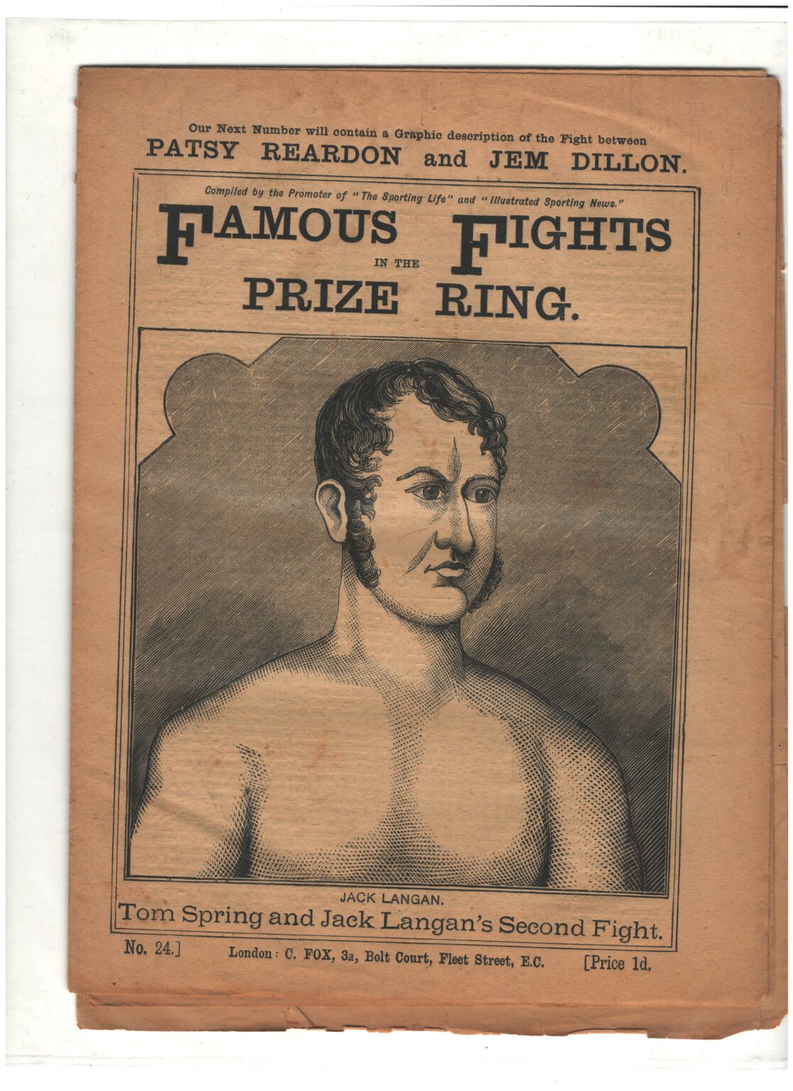 Famous Fights – Tom Spring Jack Langan Vol 1 No. 24 – Boxing Classics